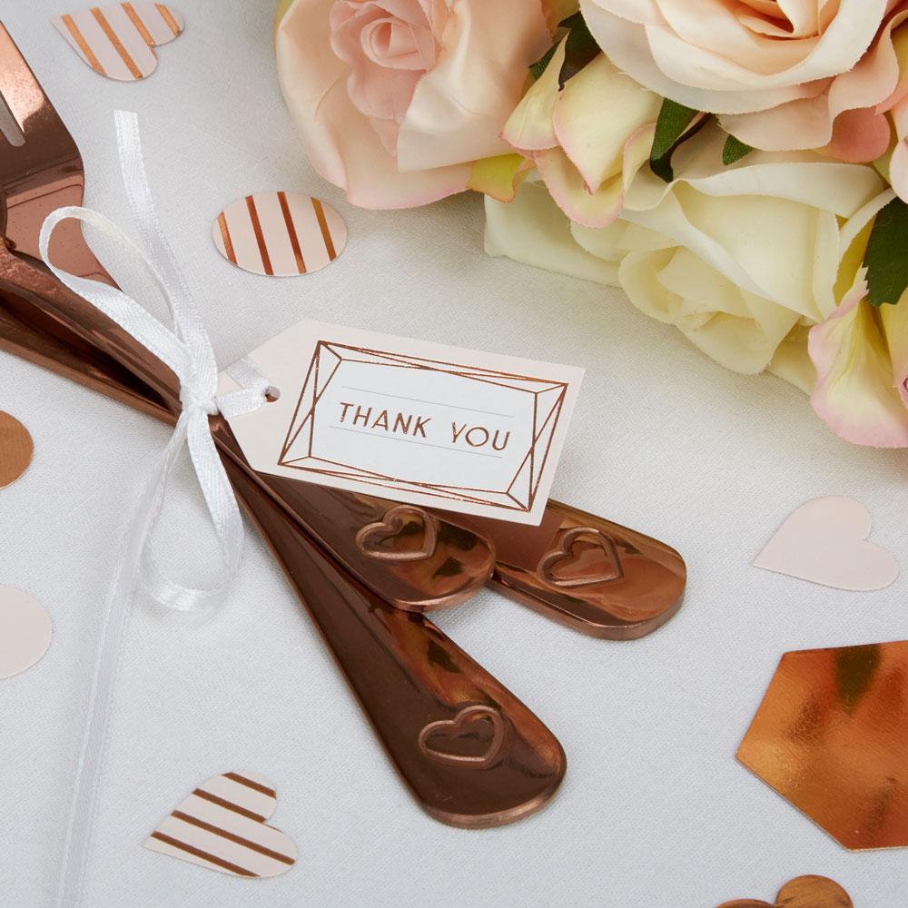Anhänger "thank you" Geo roségold - 10 Stück | Gastgeschenke ...